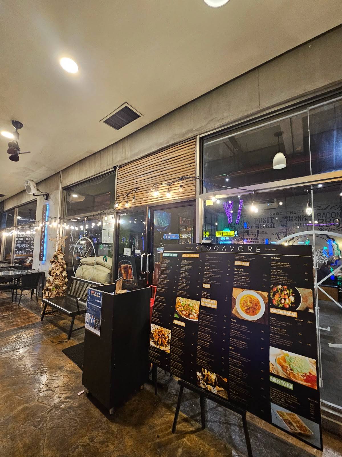 Menu at Locavore BGC restaurant, Taguig, Forbes Town Center