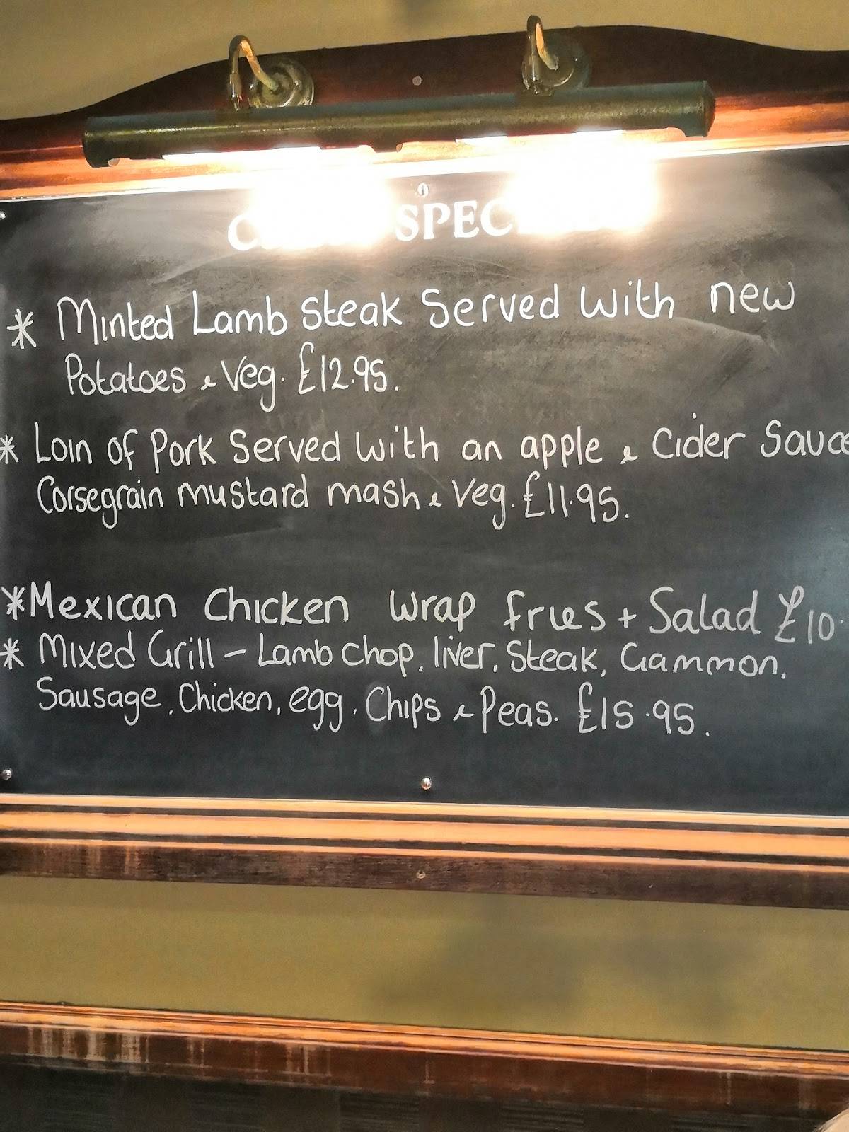 Menu at The Harbour Inn pub & bar, Lowestoft, Bridge House