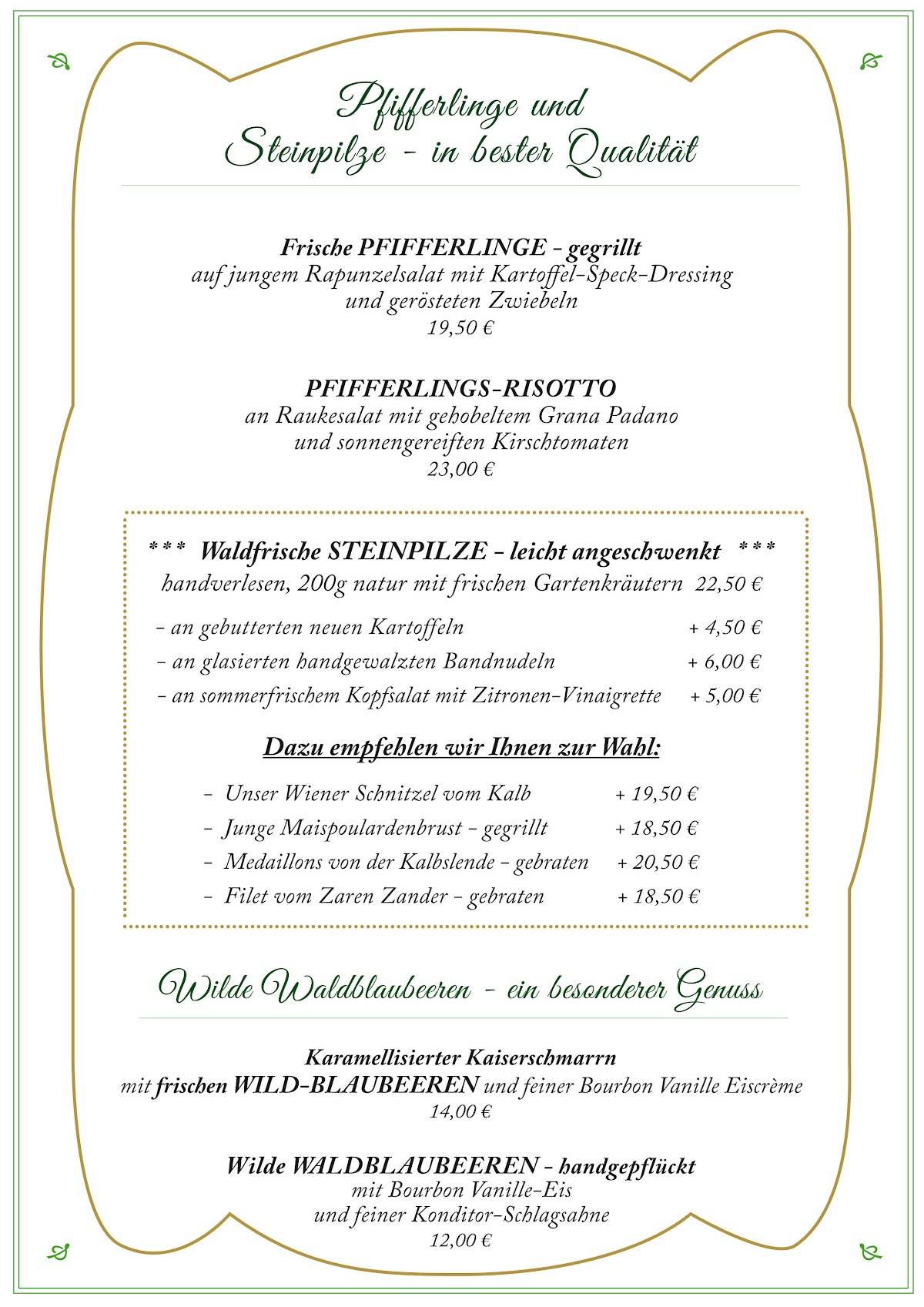 Speisekarte von Lutter & Wegner restaurant, Berlin, Charlottenstraße 56