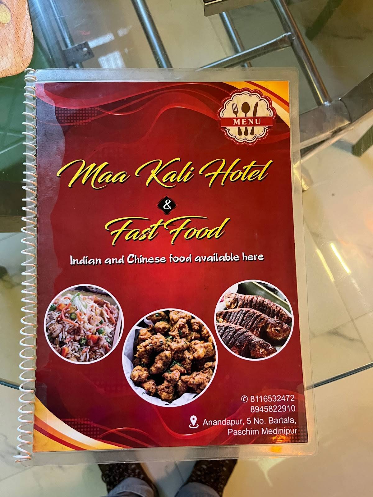 Menu at MAA KALI HOTEL & FAST FOOD, India, Medinipur Ln