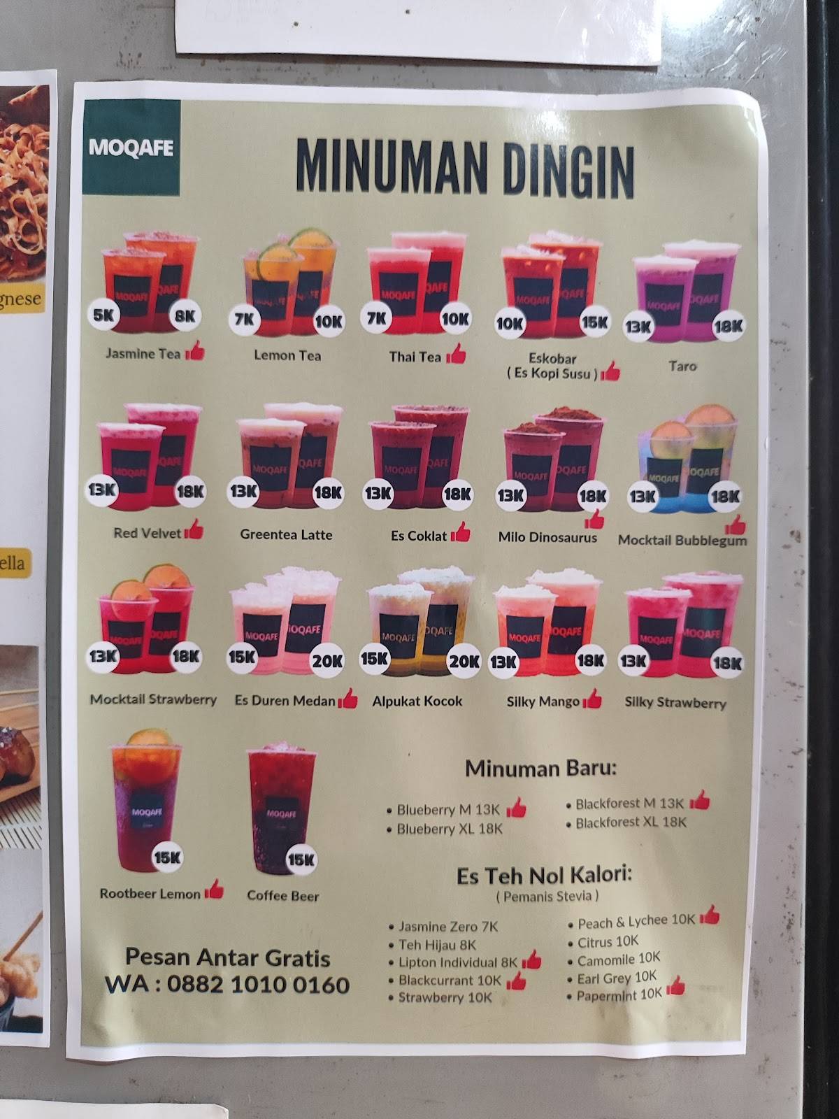 Menu at Goodwill Dimsum Palmerah restaurant, Central Jakarta