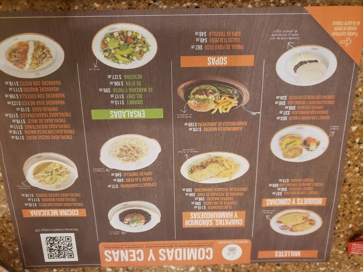 Carta de Madero Restaurante, Ciudad de México, Av. Río Churubusco 583