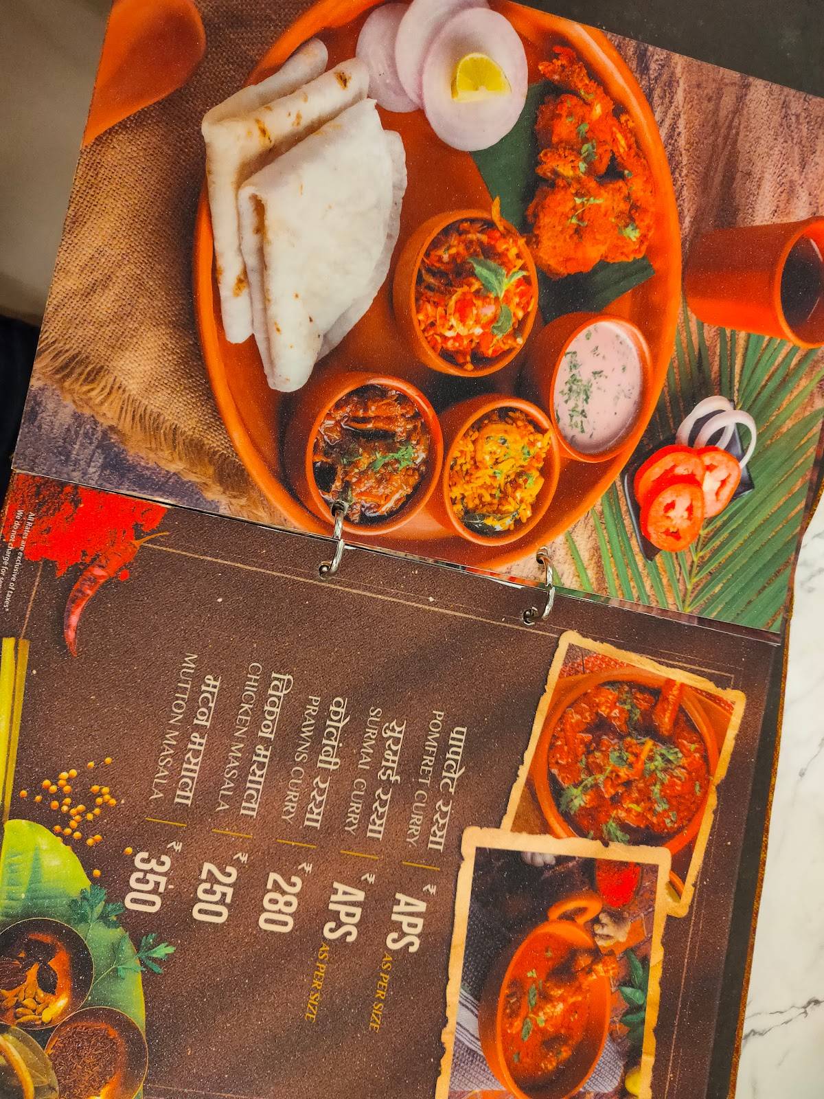 Menu at Majghar - Lalbaug, Mumbai