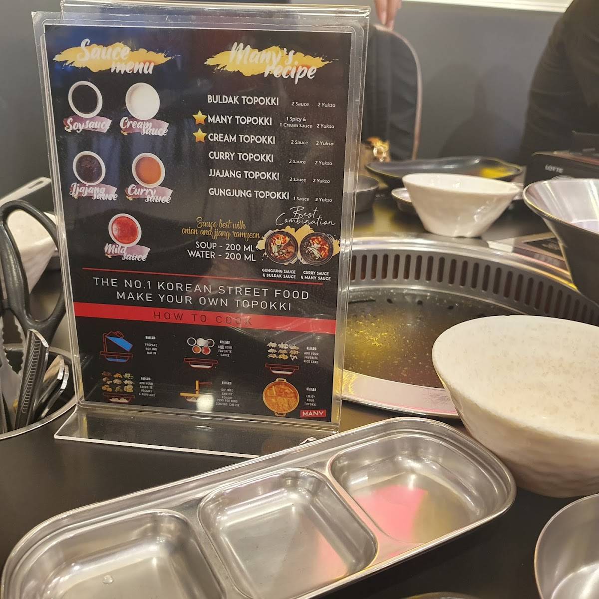 Menu at Many Unlimited Topokki Buffet & K-BBQ - Korea Town Manila, Manila