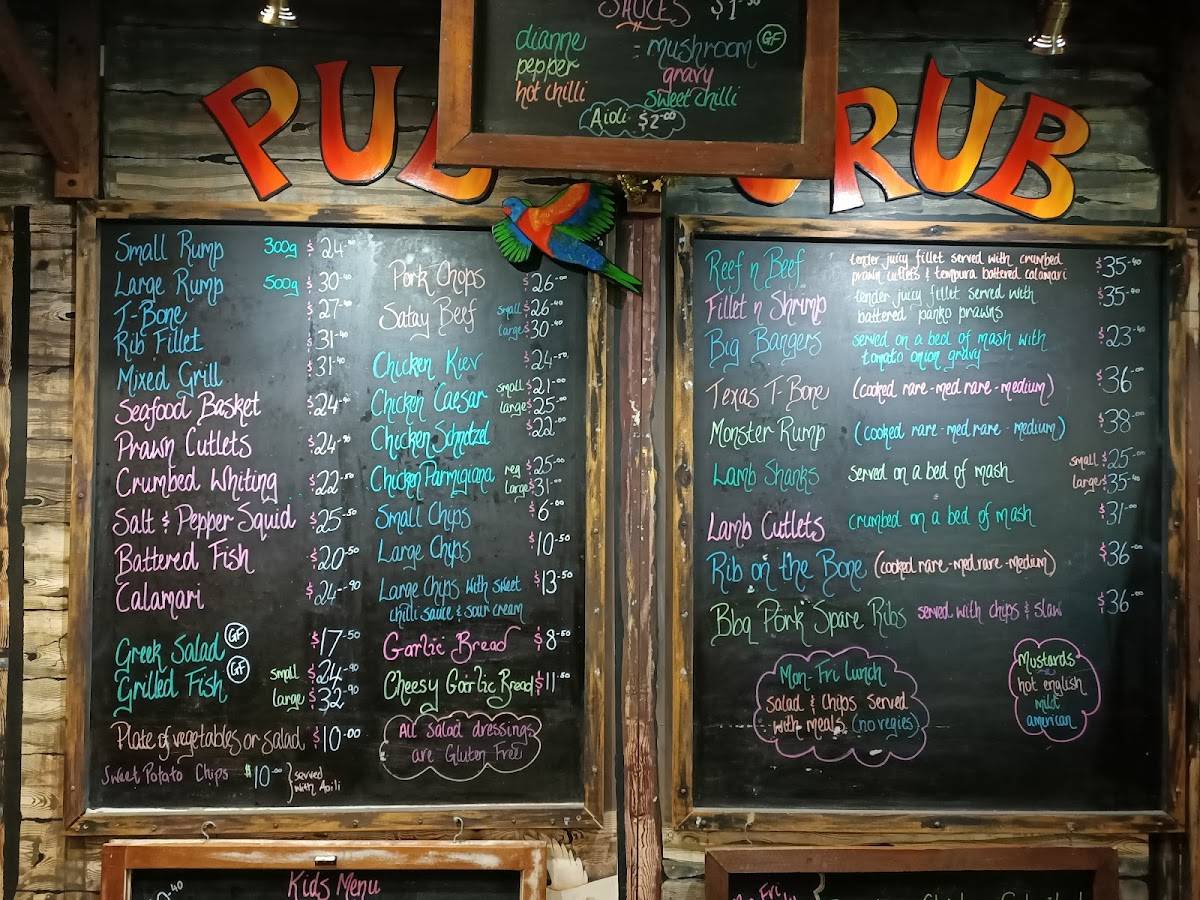 Menu at Meringandan Hotel pub & bar, Meringandan