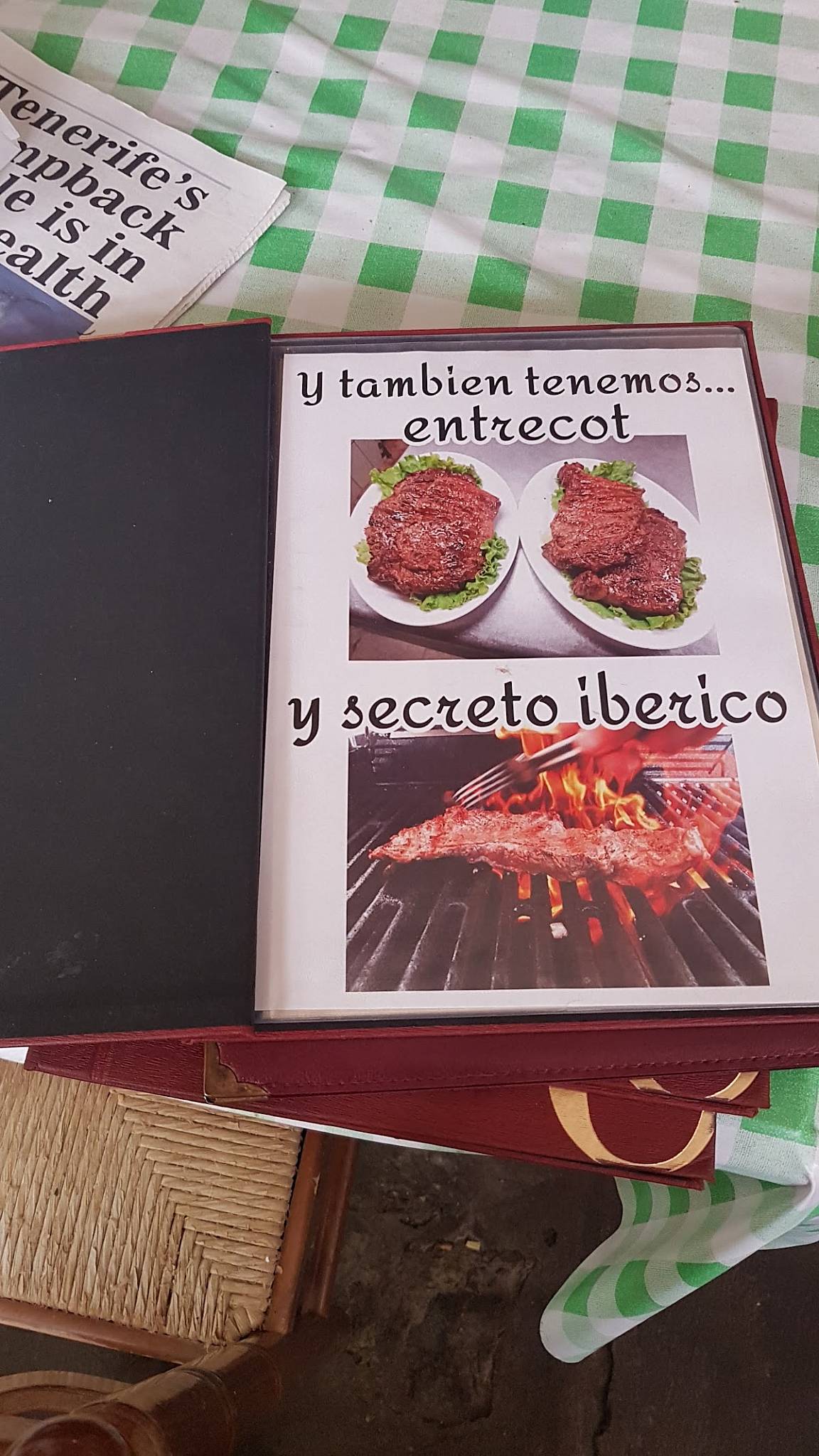 Carta del restaurante Mesón Era Las Mozas, Valle del San Lorenzo