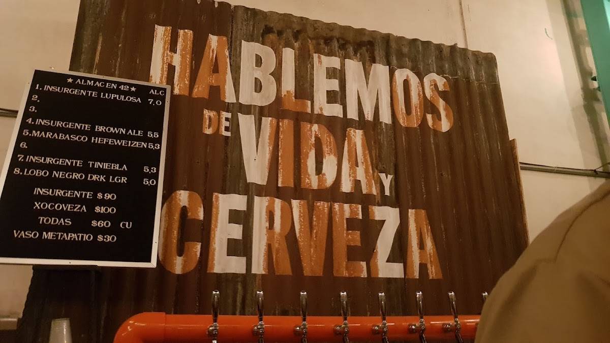 Carta del restaurante Metapatio, Monterrey