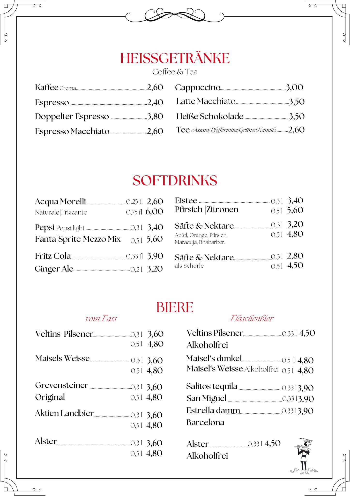 Speisekarte von MiCasa Restaurant, Hameln