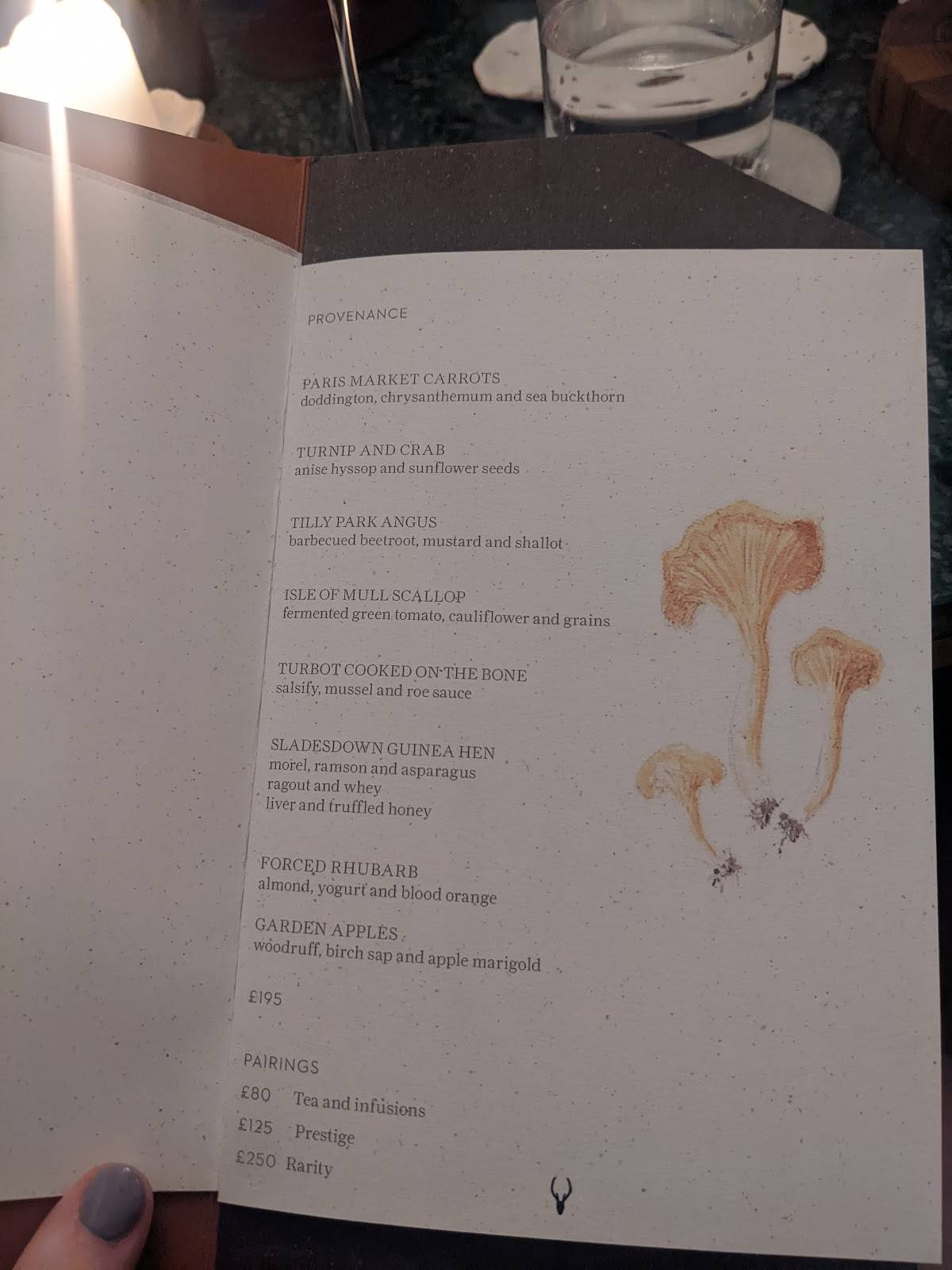 Menu at Moor Hall Restaurant with Rooms, Ormskirk