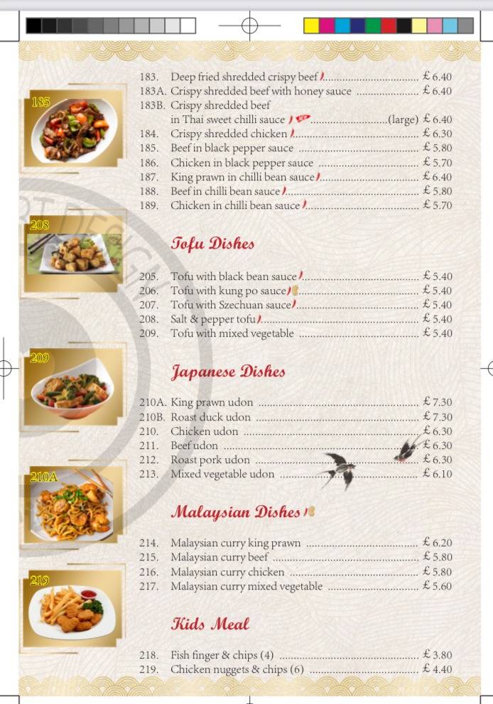 Menu at Mr Tang fast food, Dereham, 29 High St