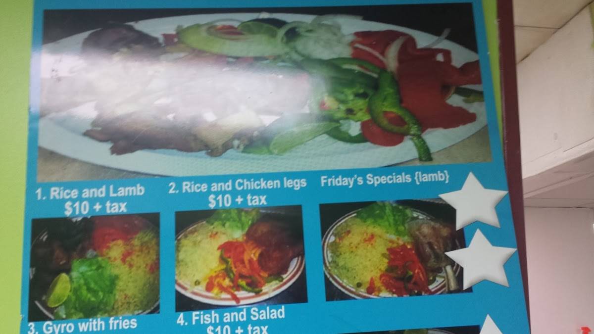 Menu at Muna Halal restaurant, Rochester