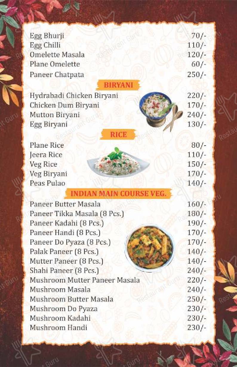 Menu at NILGIRI DHABA & AC FAMILY RESTAURANT, Ormanjhi
