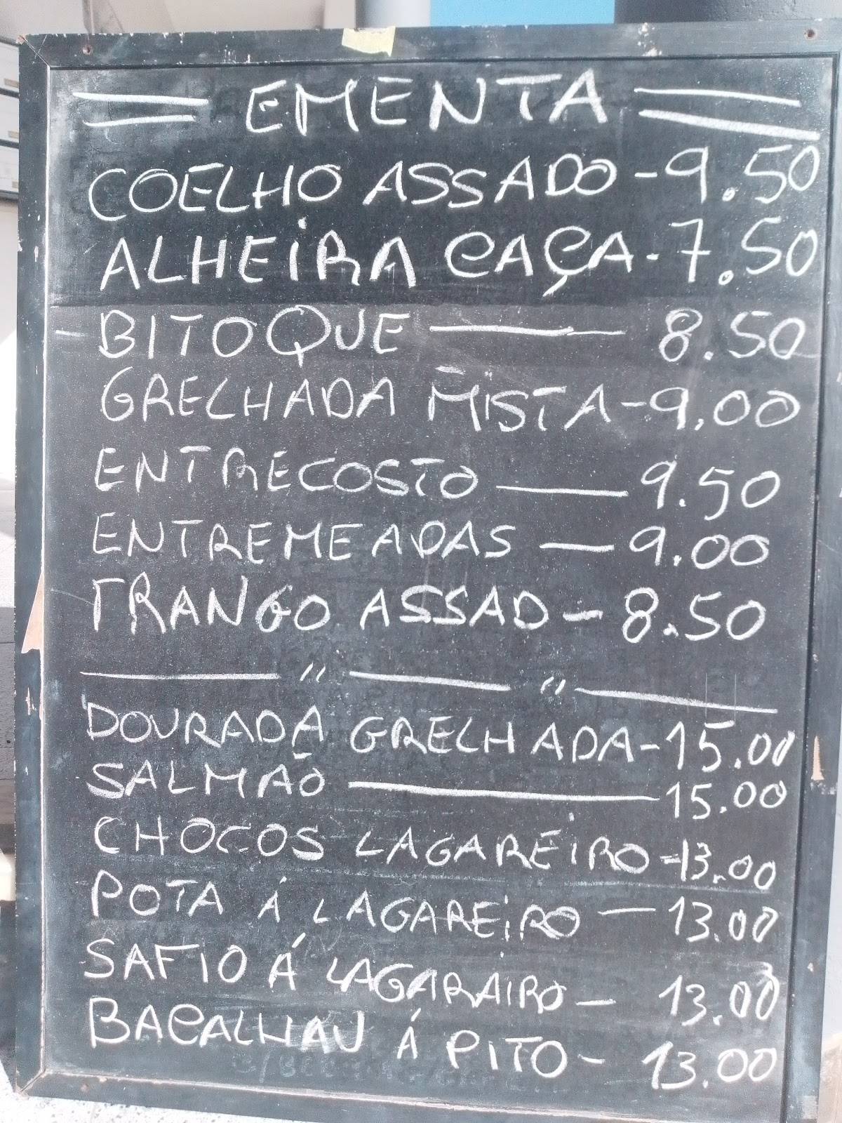 Menu em Na Brasa restaurante, Atalaia