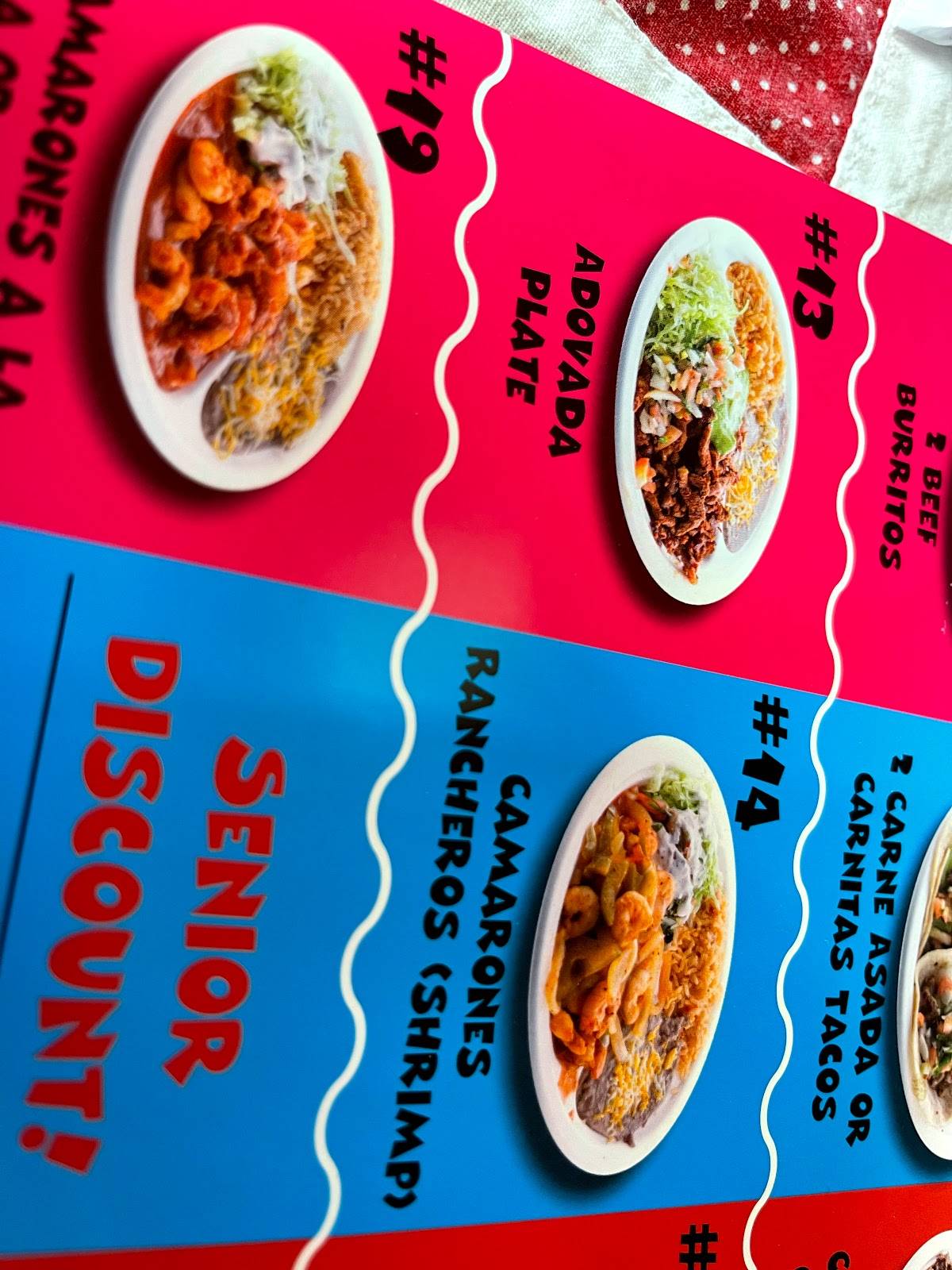 Menu at Super Oscar's Mexican Food restaurant, Newport