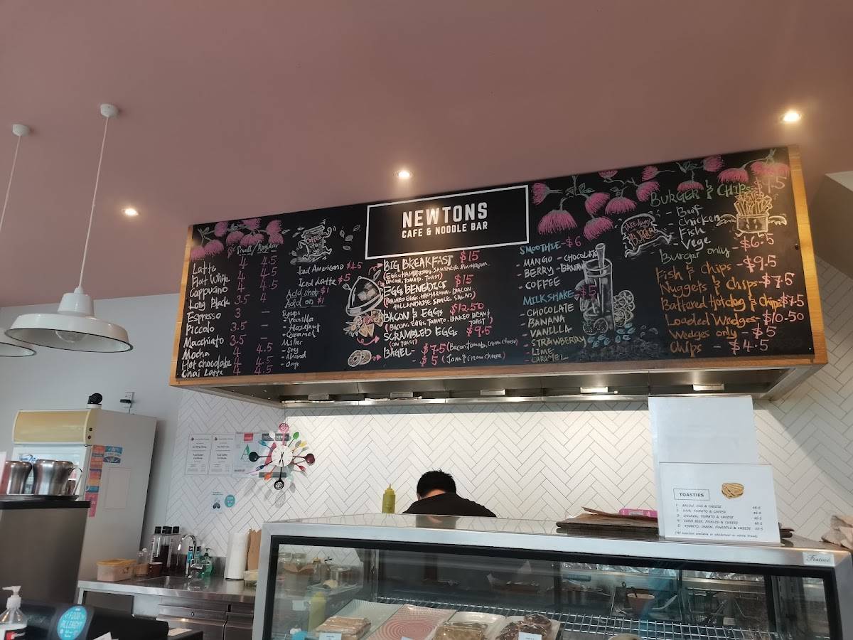 Menu at Newton Cafe & Noodle Bar, Auckland