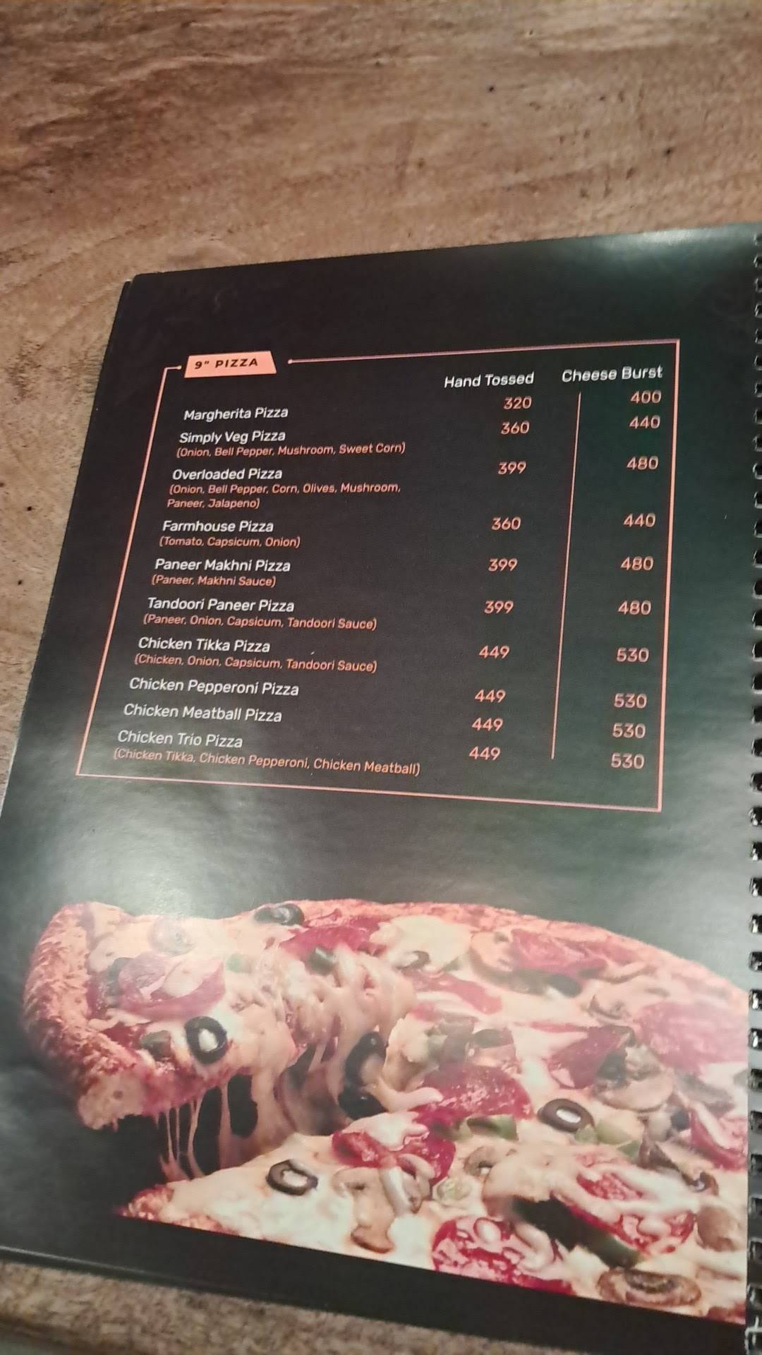 Menu at The Crimson House, Noida