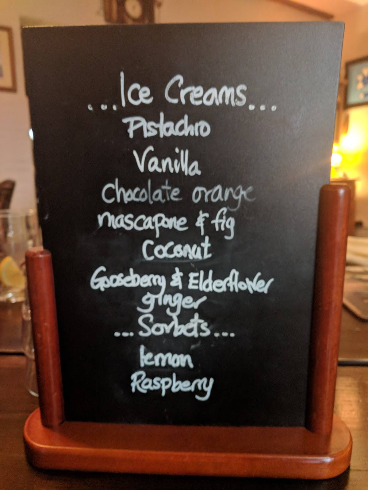 Menu at The Barking Buck, Barford