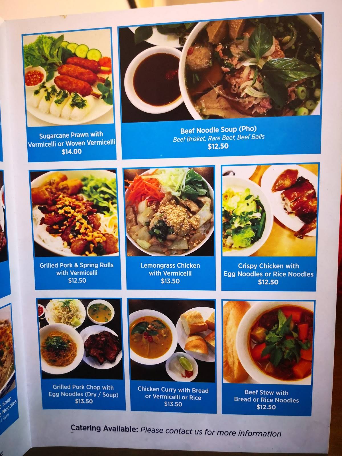 Menu at My Hao Cuisine - Vietnamese Restaurant and Cafe, Winston Hills ...