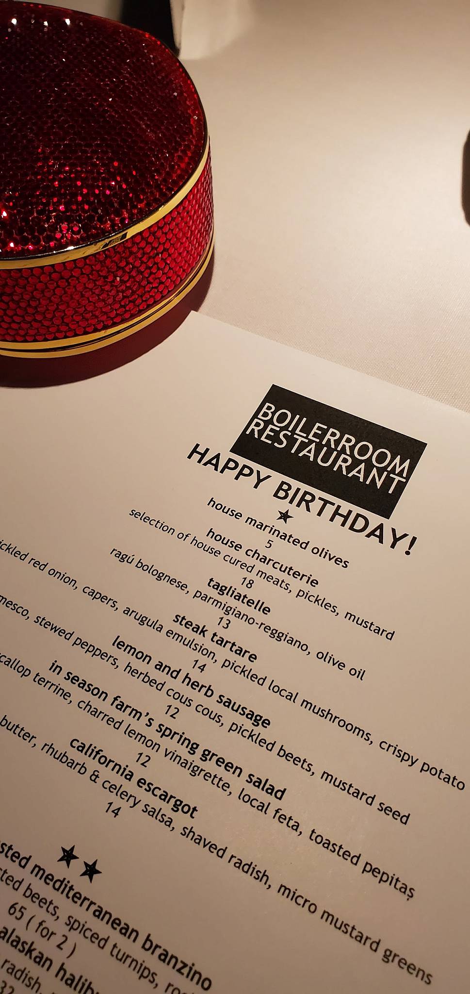 Menu at The Boiler Room pub & bar, Omaha