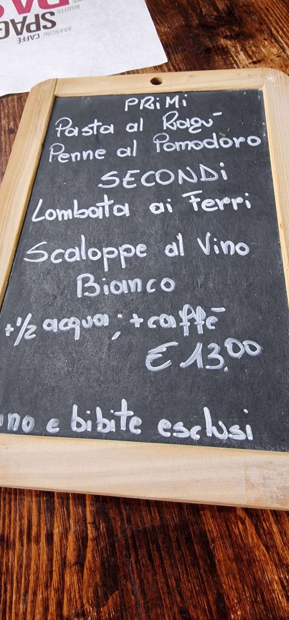 Speisekarte von Osteria del Vicolo di Alberto Carelli restaurant ...