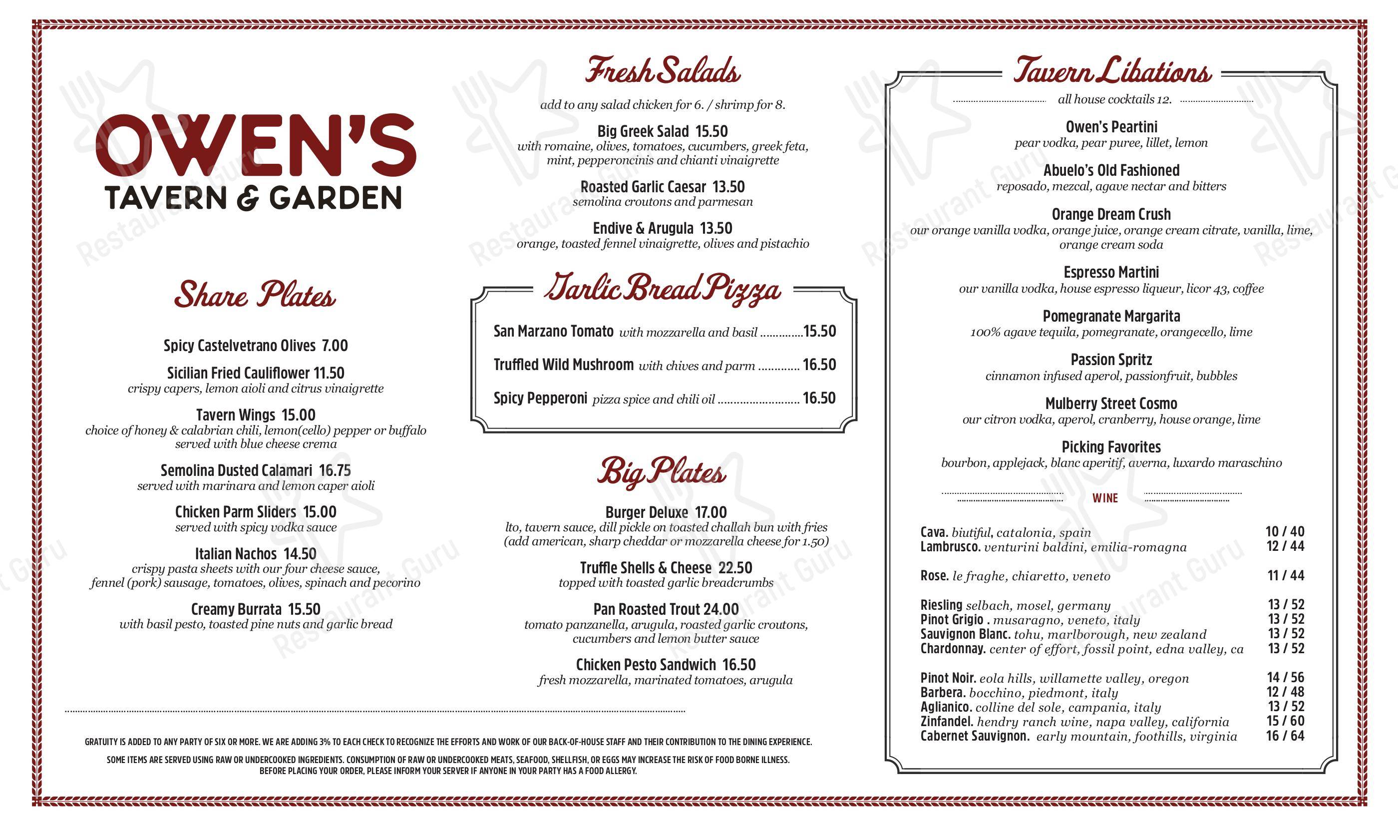 Owen's Tavern & Garden Photos