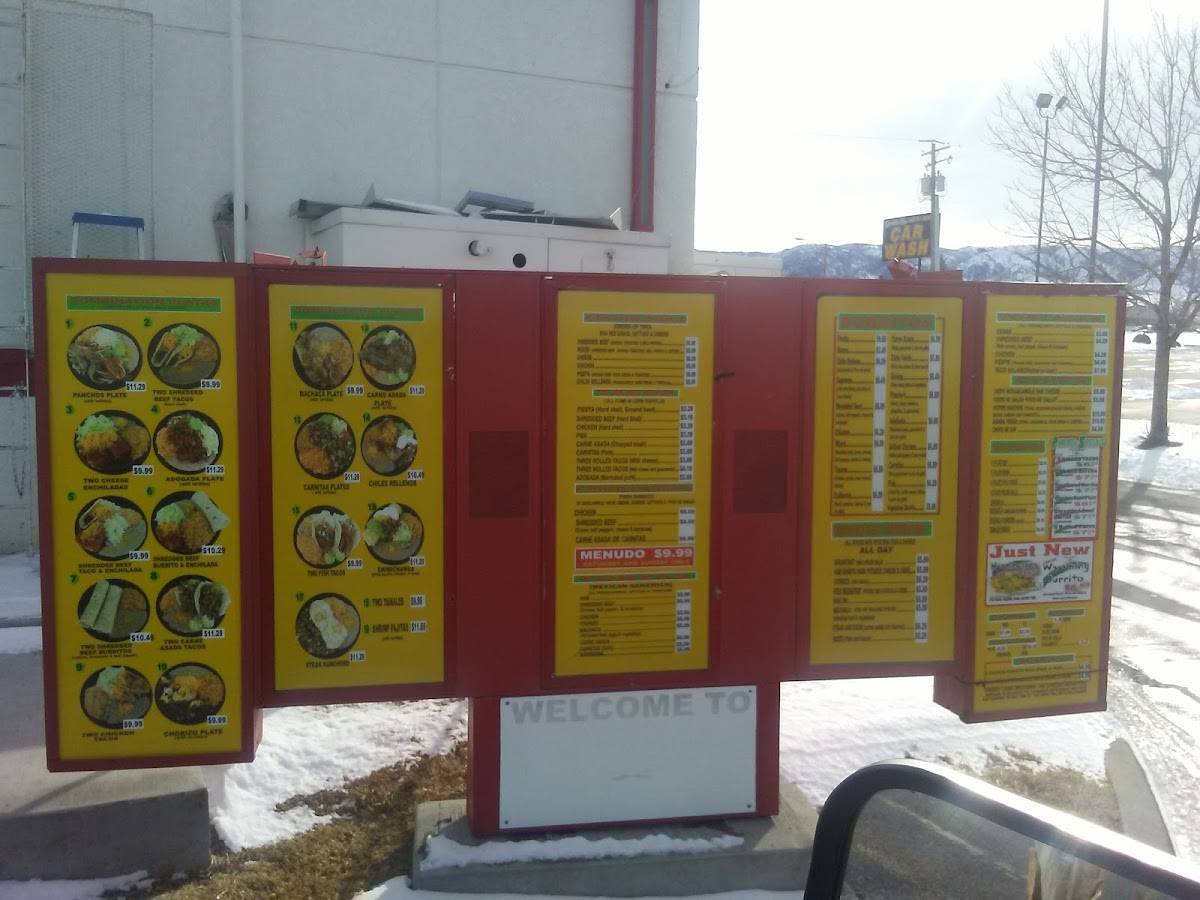 Menu at Poncho's Mexican Food restaurant, Casper, CY Ave