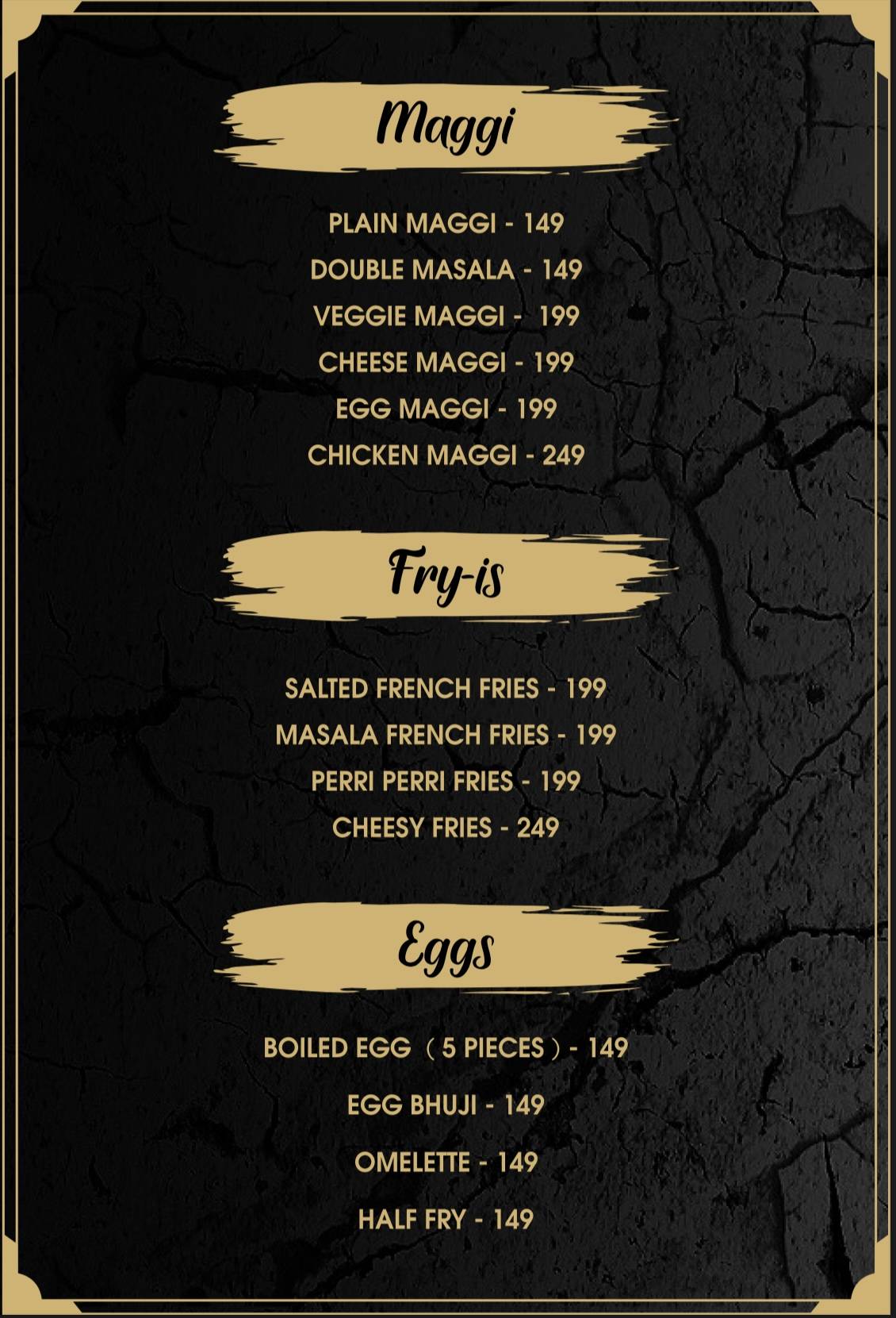 Menu at Panther Cafe & Lounge, New Delhi