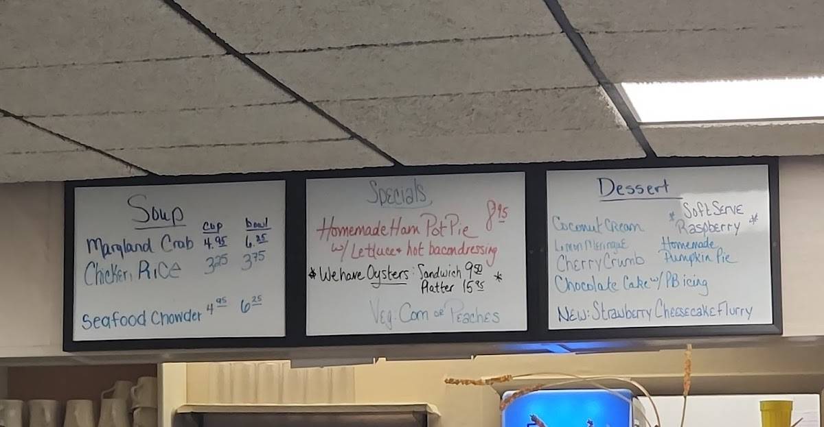 Menu at Papertown Dairy Bar & Restaurant, Spring Grove