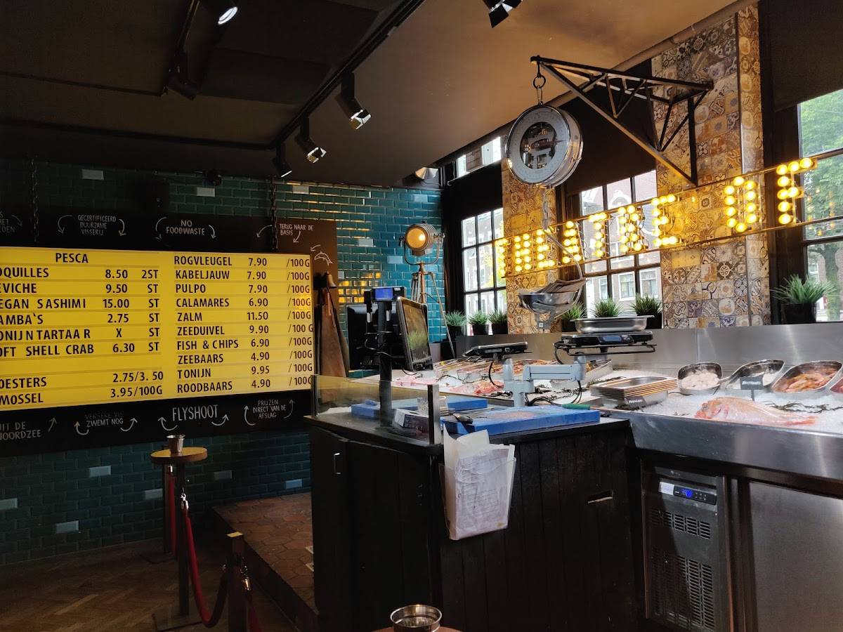 Menu at Pesca Vis Seafood Restaurant Amsterdam, Amsterdam