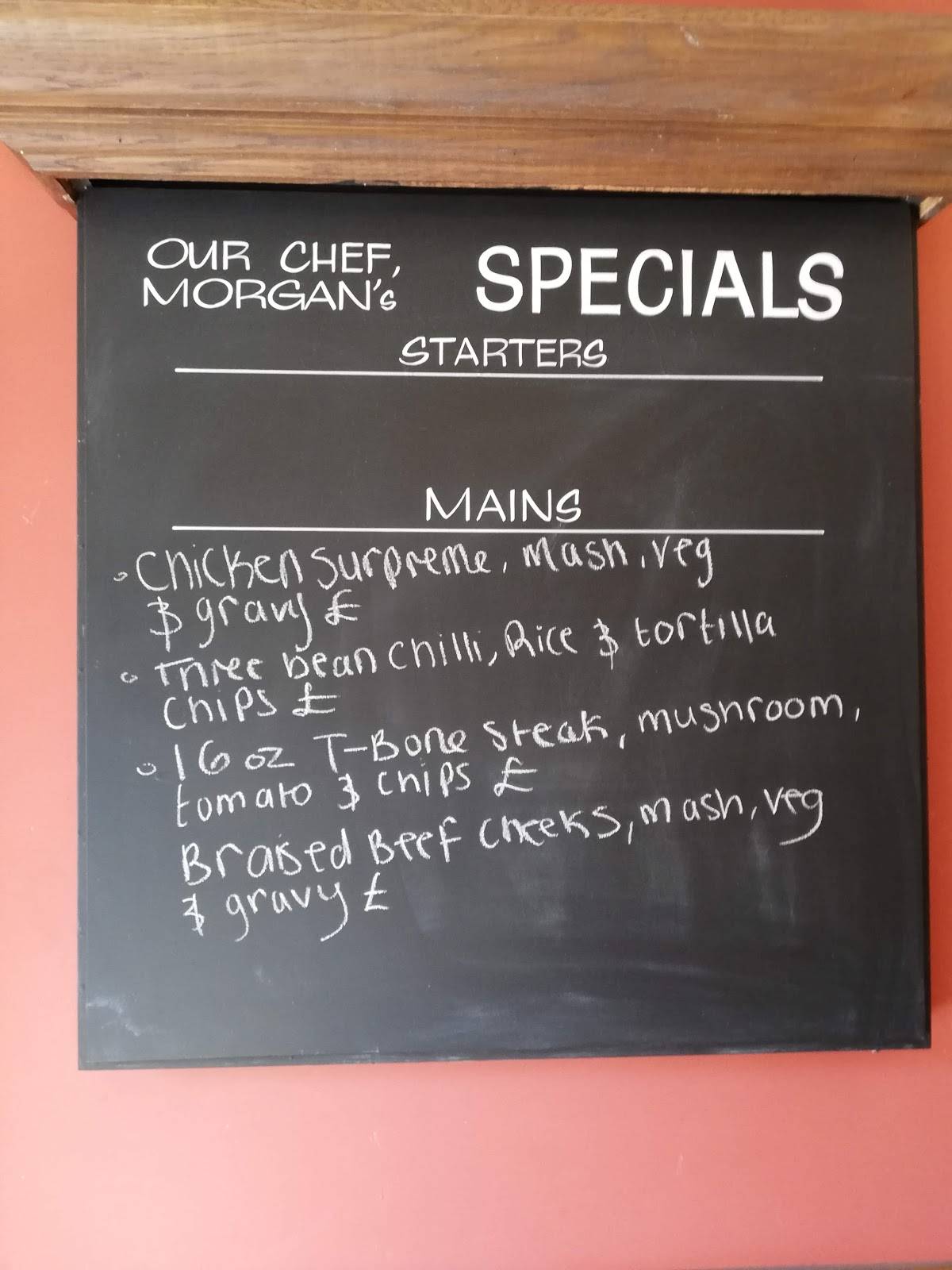 Menu at Pheasant pub & bar, Bridgend, Church Rd