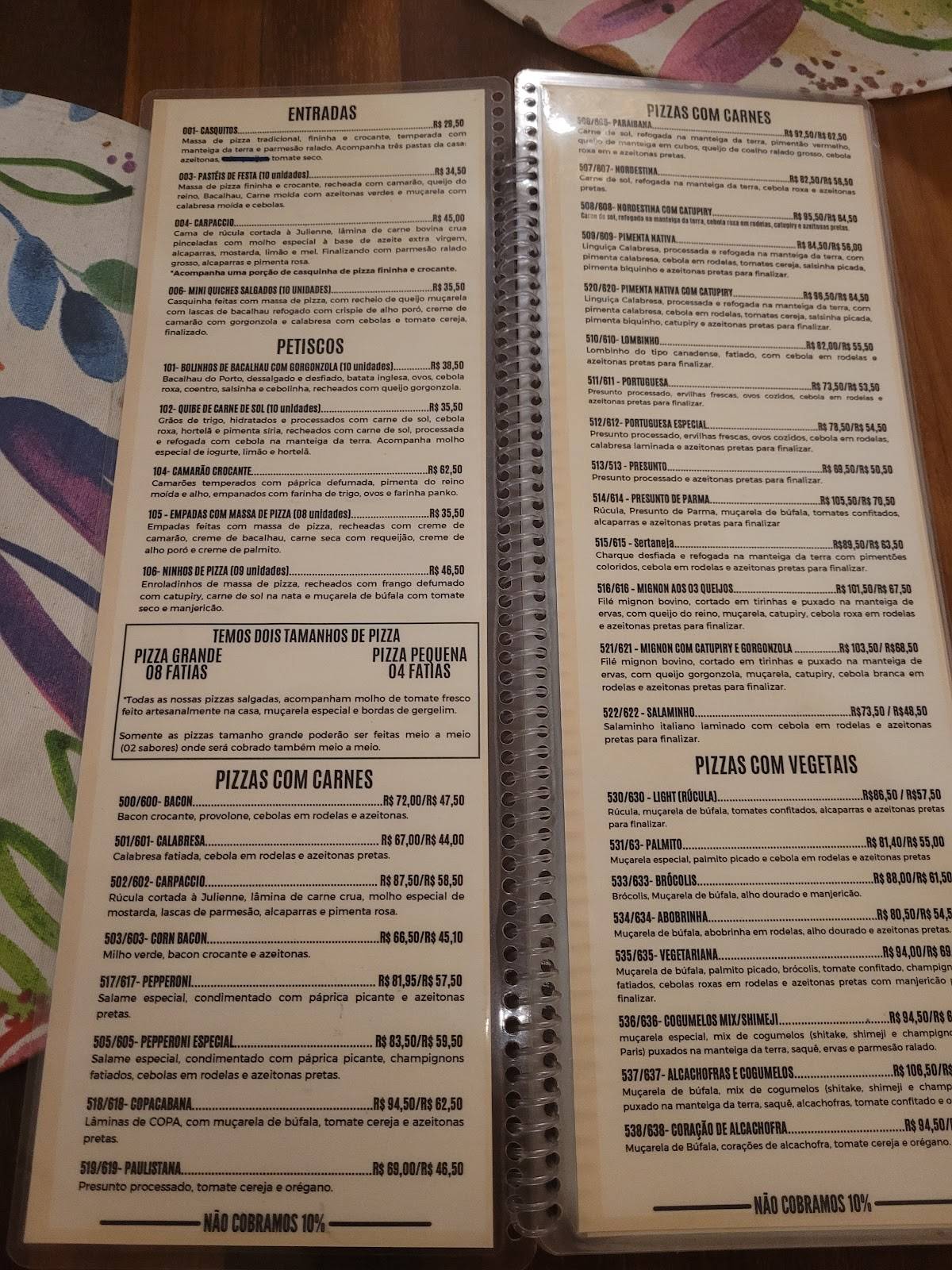 Menu em Pimenta Nativa Forneria restaurante, João Pessoa, Av. Fernando ...
