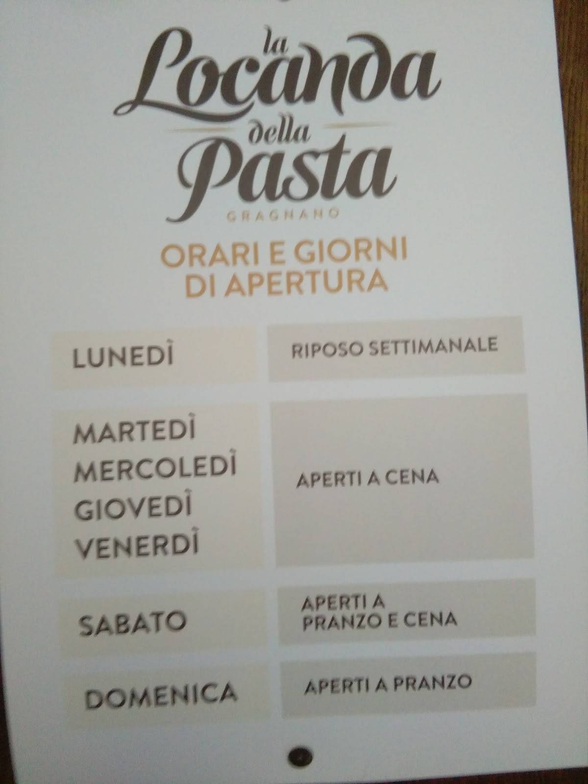 Menu at La Locanda della Pasta di Gragnano pizzeria, Gragnano