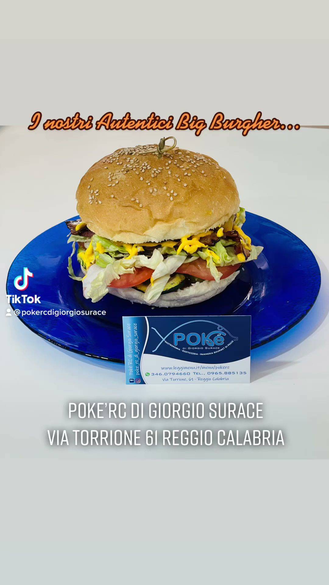 Menu at Pokè RC restaurant, Reggio Calabria, Via del Torrione