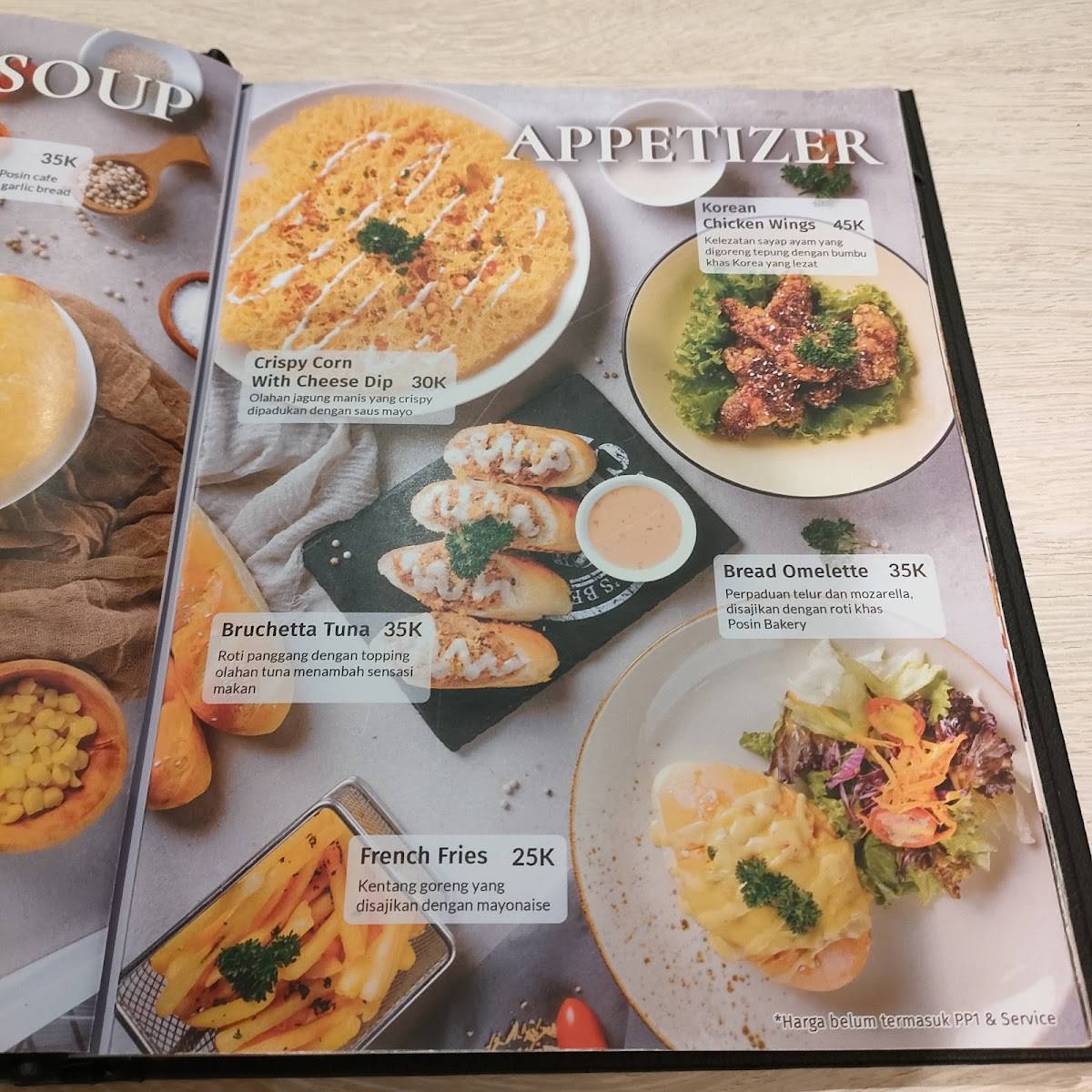 Menu at Posin Bakery & Cafe, Semarang, Jl. Menteri Supeno No.6