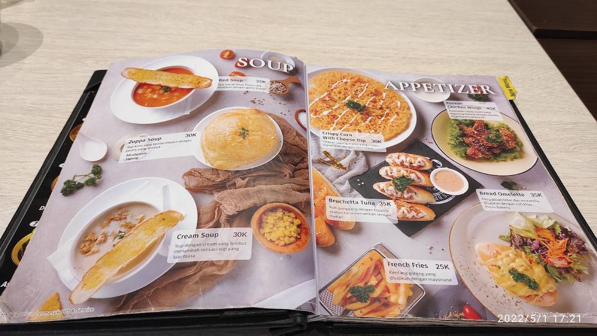 Menu at Posin Bakery & Cafe, Semarang, Jl. Menteri Supeno No.6