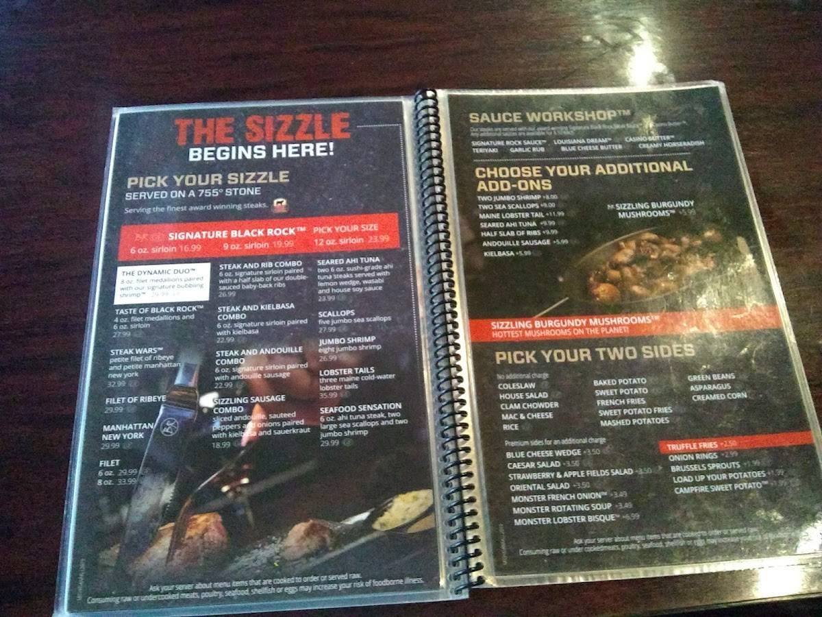 Menu at Black Rock Bar And Grill, Woodhaven