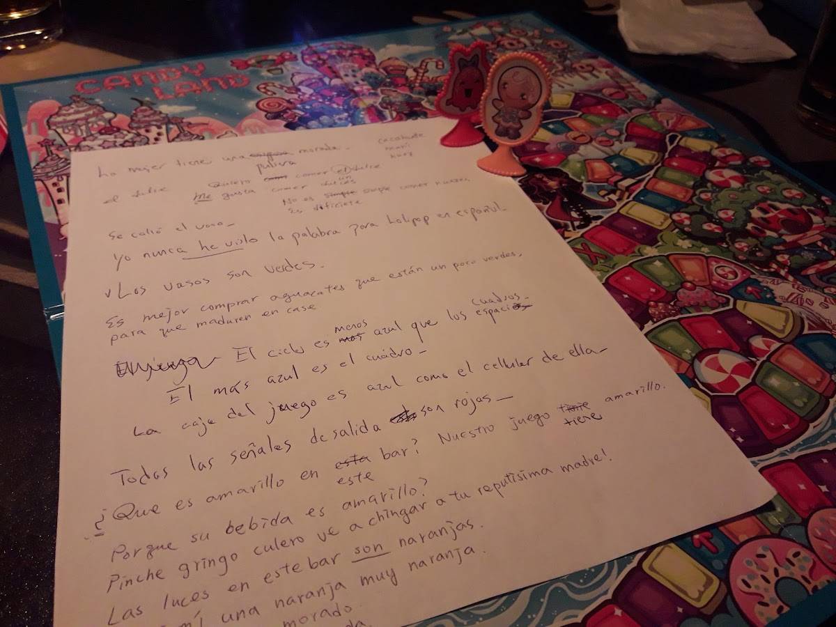 Menu at Board Room pub & bar, Washington