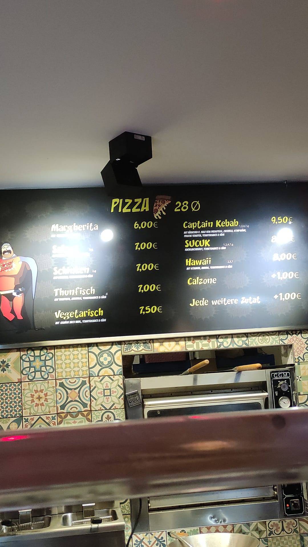 Speisekarte von Captain Kebab Hanover pub & Bar, Hannover