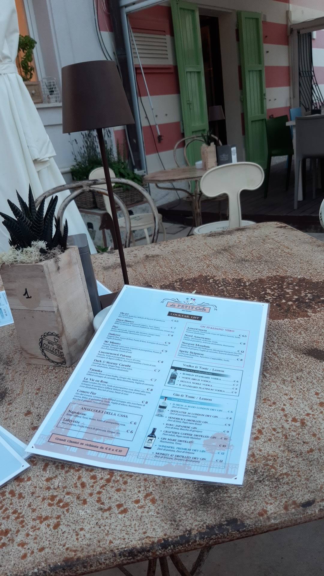 Menu da Le Petit Café pub & bar, Numana