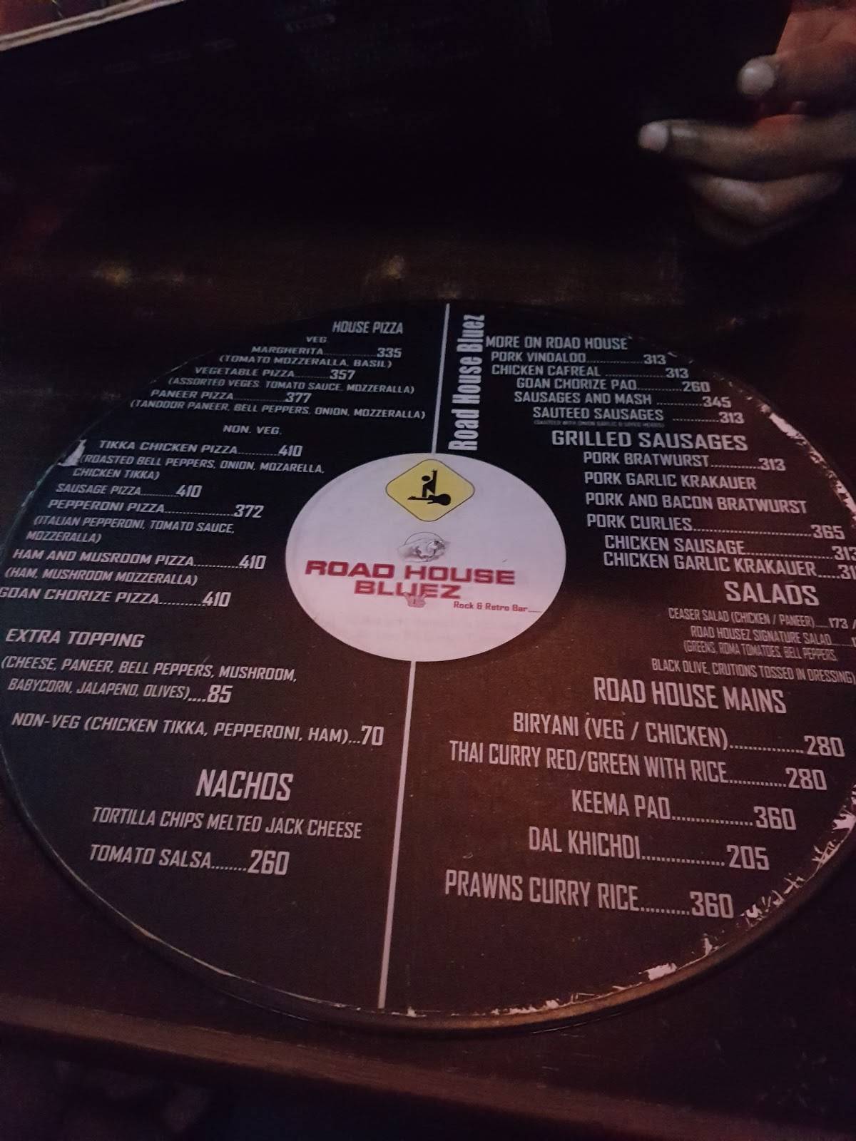 Menu at Road House Bluez, Mumbai, Unit 2