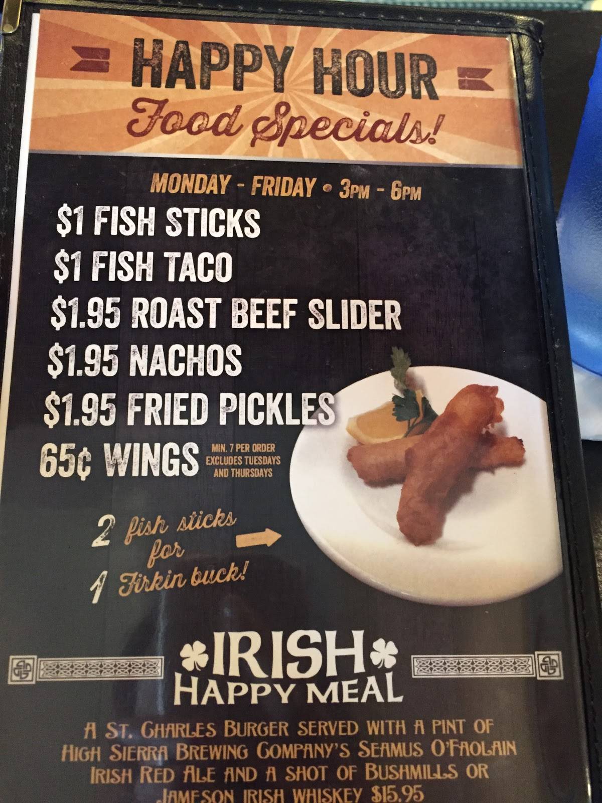 Menu at The Fox Brewery & Pub, Carson City