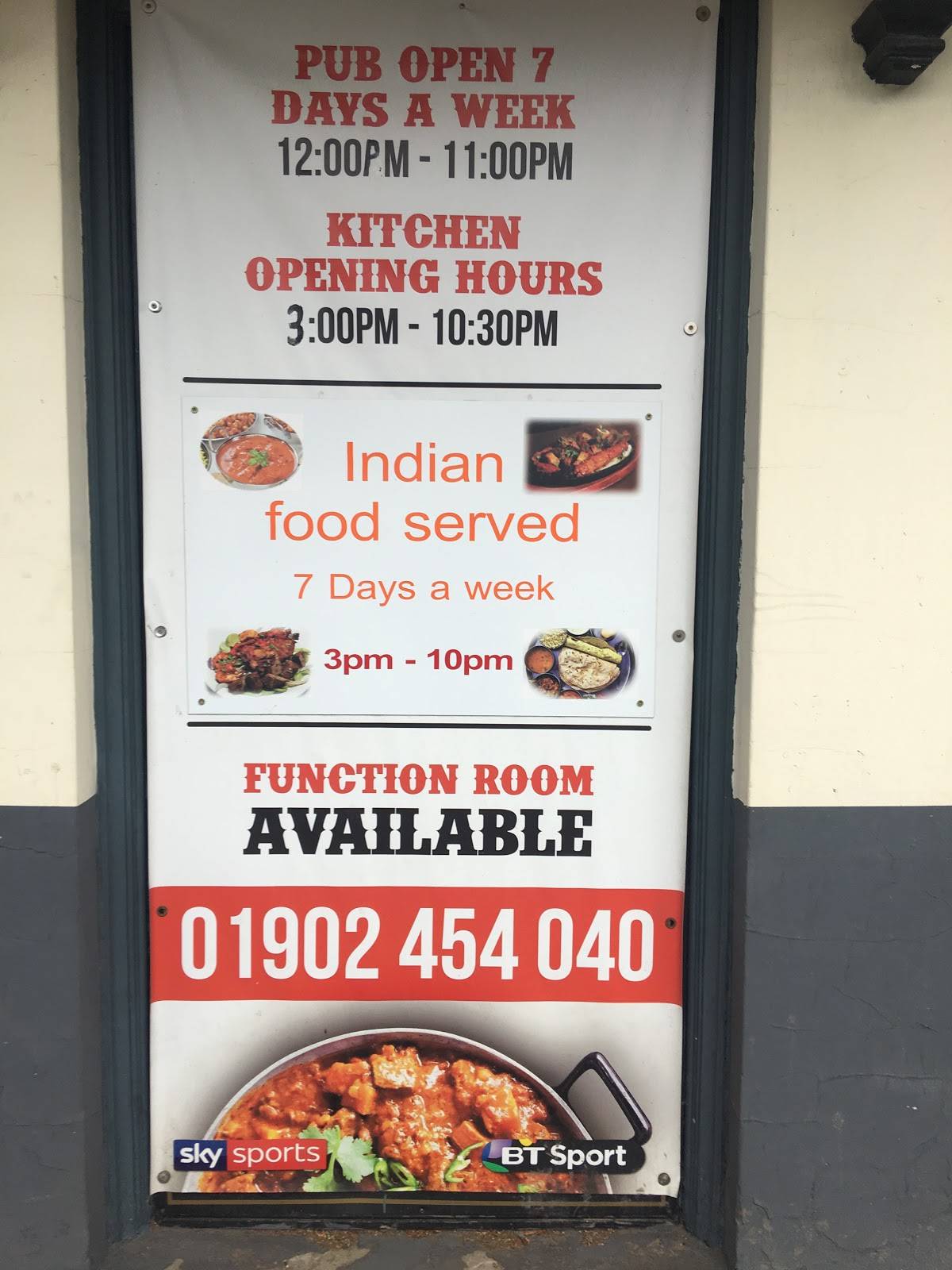 Menu at The Glassy Junction pub & bar, Wolverhampton, 131 Willenhall Rd