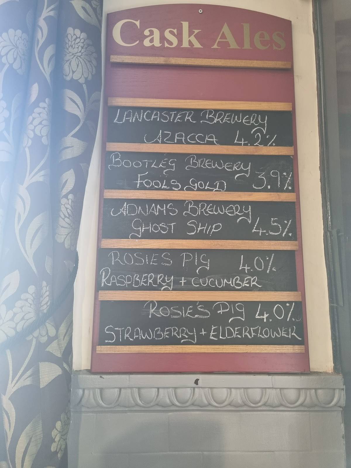 Menu at The Hen & Chickens pub & bar, Bolton