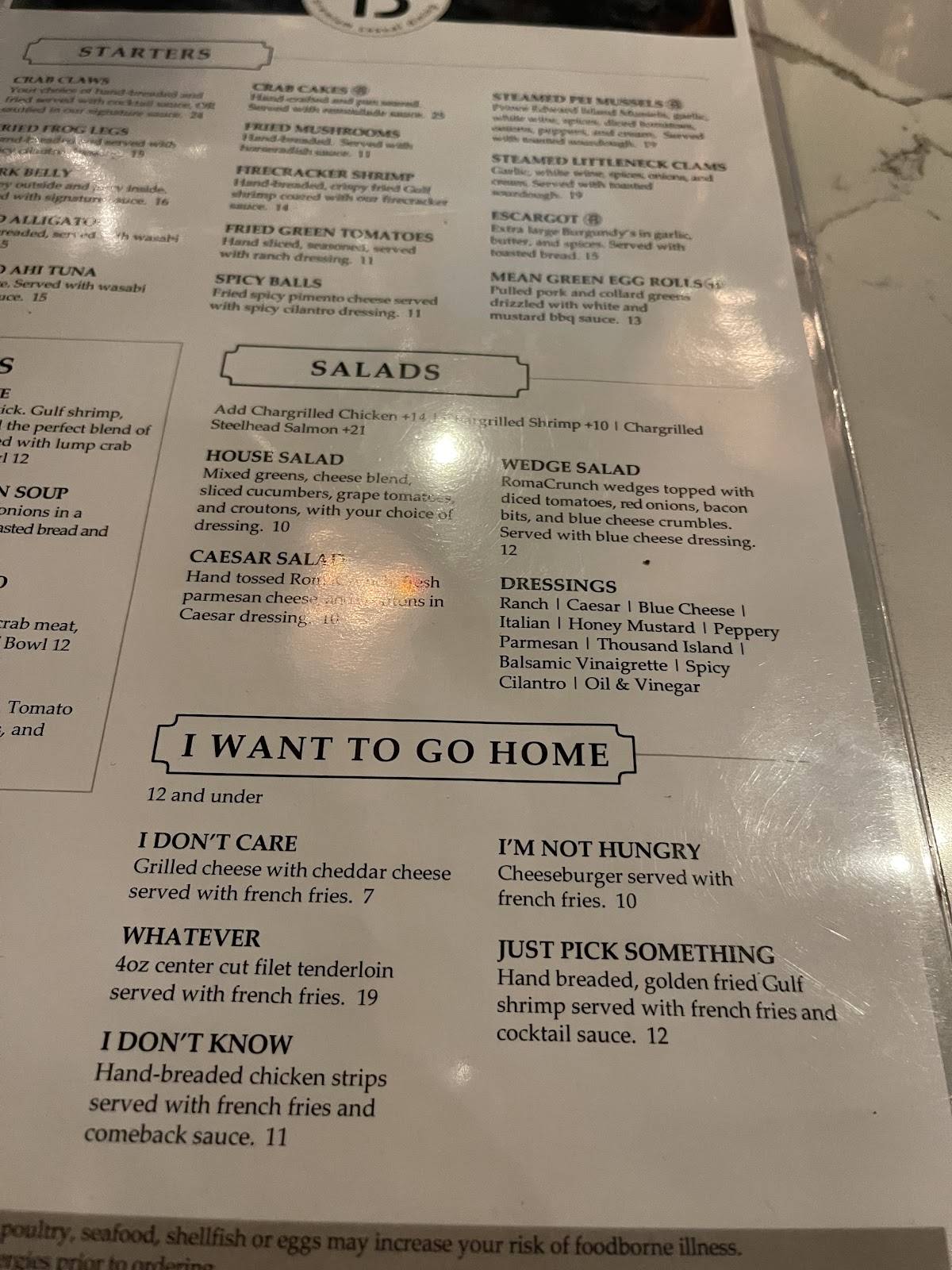 Menu at Tom Brown's Restaurant - Madison, Madison