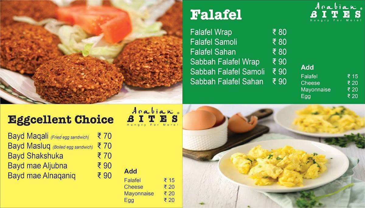 Menu at Arabian Bites, Pune, मस्जिद