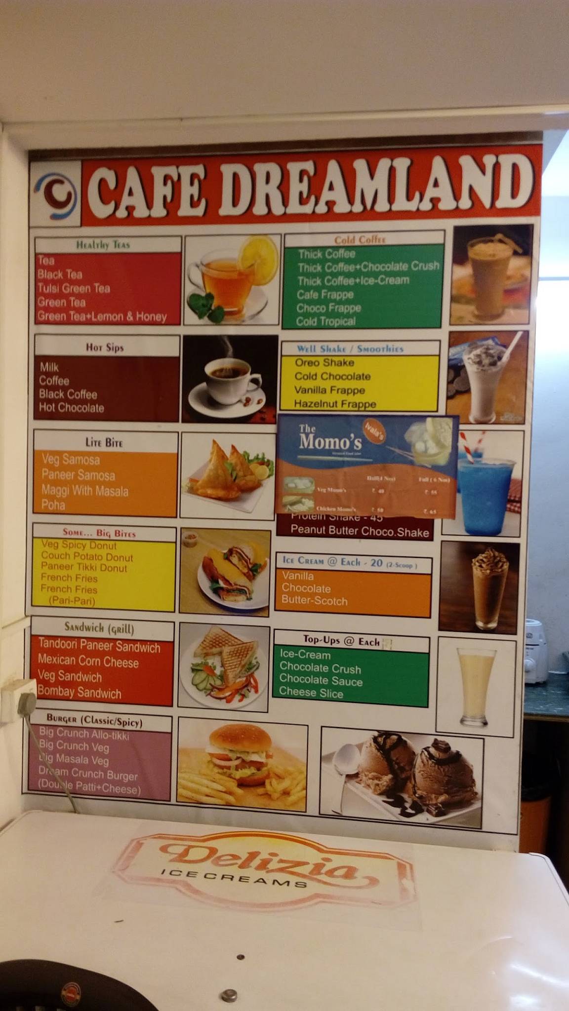 Menu at Cafe Dreamland, Pune, Swami Heights