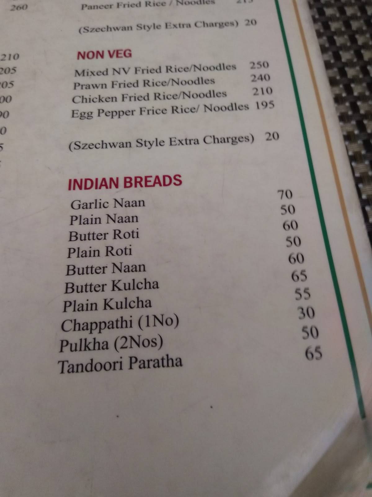 Menu at Raaju Sri Rayappas Restaurant, Coimbatore, Singapore Plaza