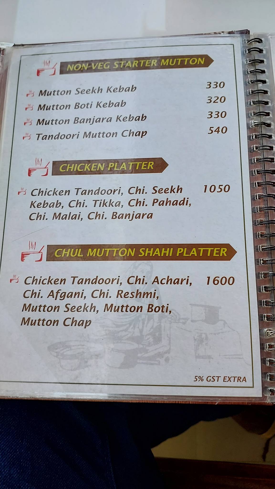 Menu at Chul Mutton Baner, Pune