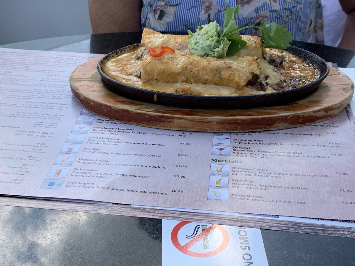 Menu at El Guaca restaurant, Clacton-on-Sea