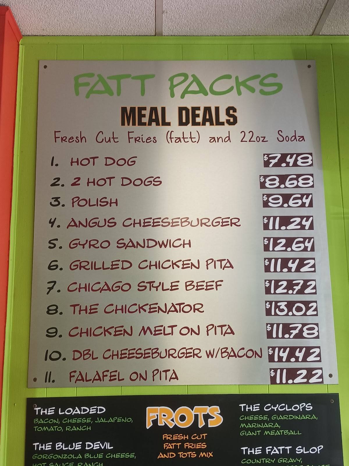Menu at Fatt Mustard Cafe, Elk Grove Village